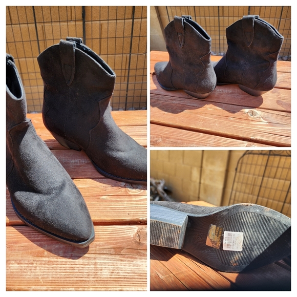 Charlotte Russe | Shoes | Womens Boots Size 8 Black Suede New Charlotte ...